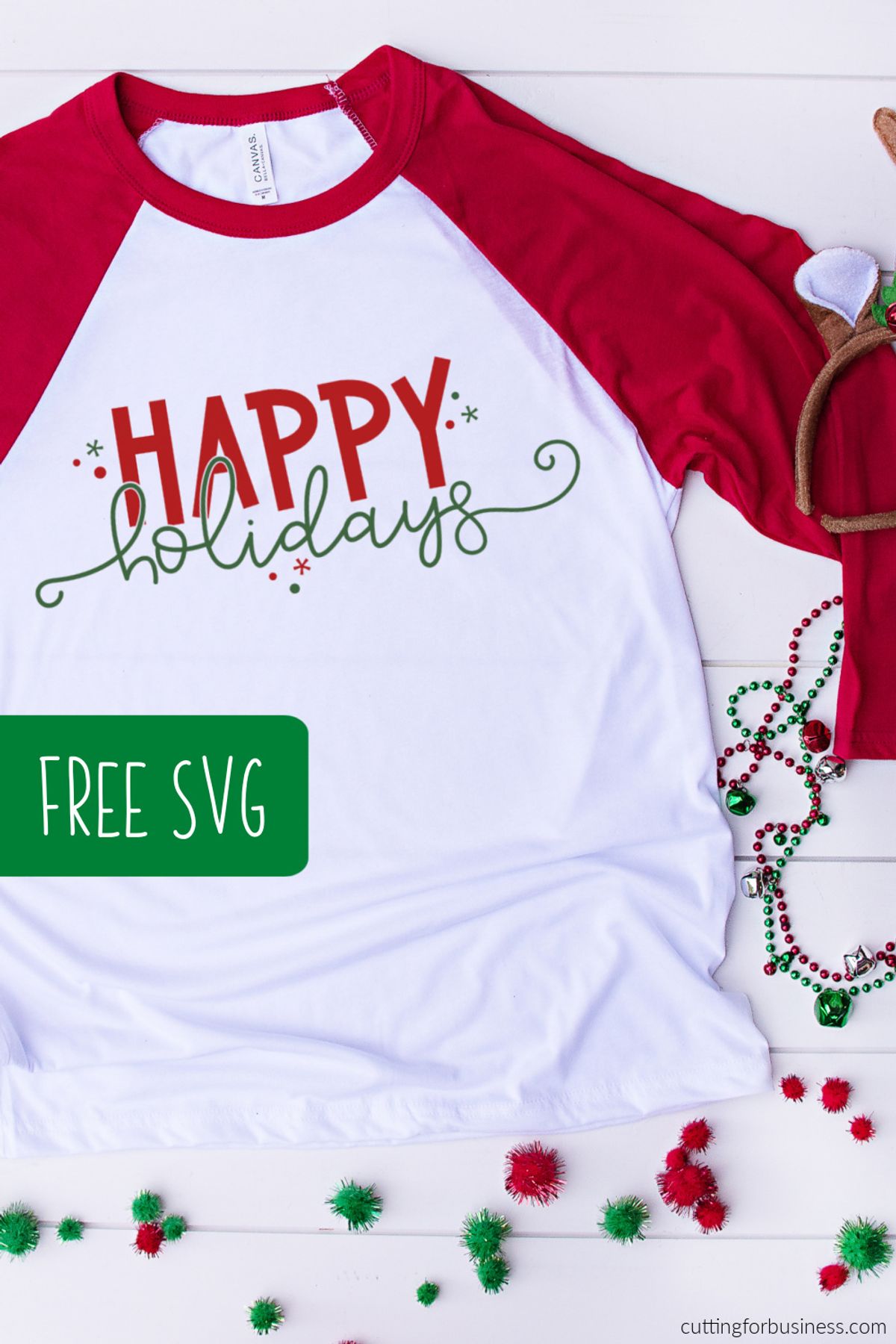 Free Happy Holidays SVG — Christine Schinagl