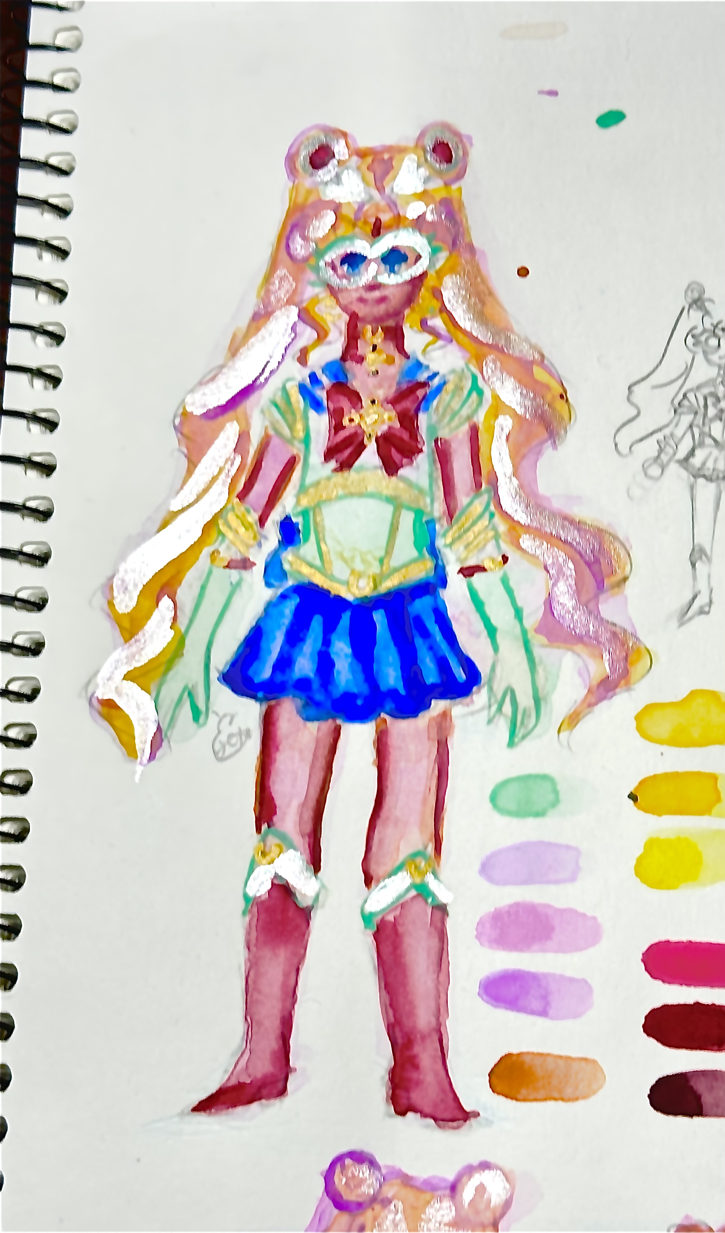 Sailor Moon Redesign sketch page — Bug McGee
