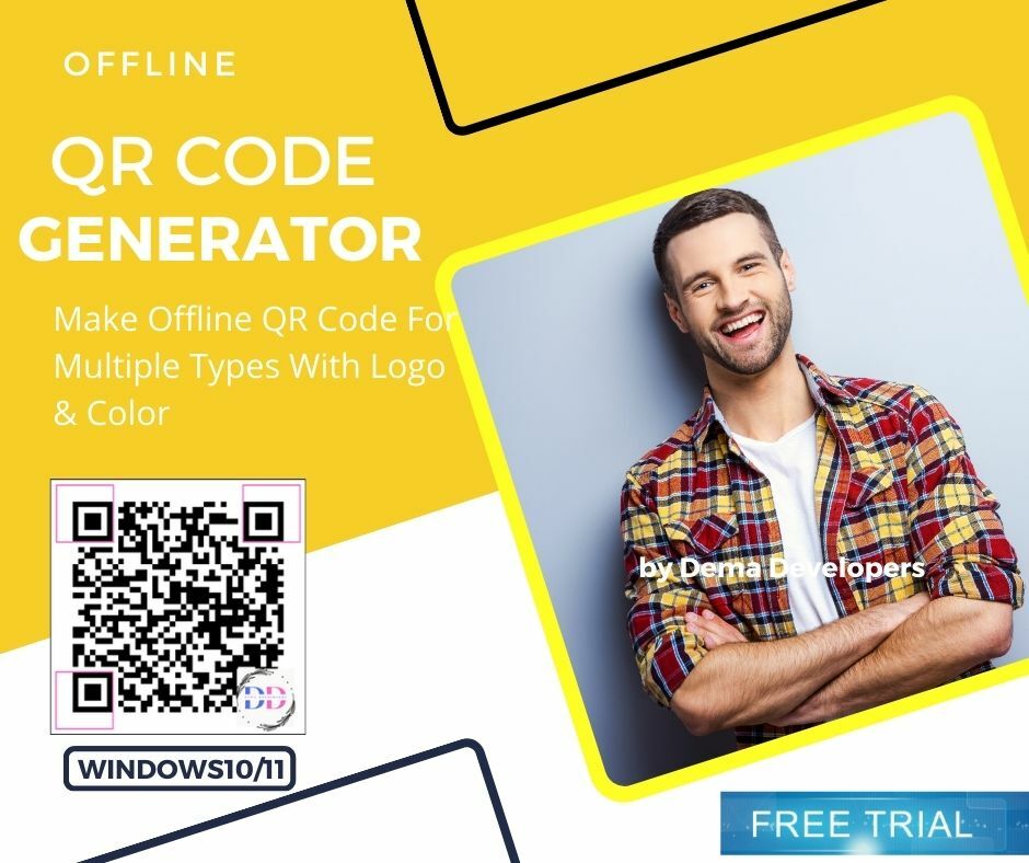 Offline QR Code Generator | Create QR Code In Windows 10 & 11 | Free Trial — Dema Developers