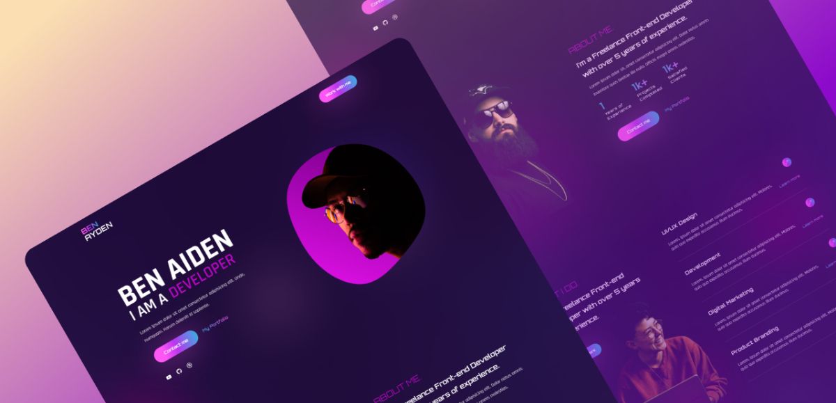 BEN Portfolio Website - [Source Code] - Buymeacoffee