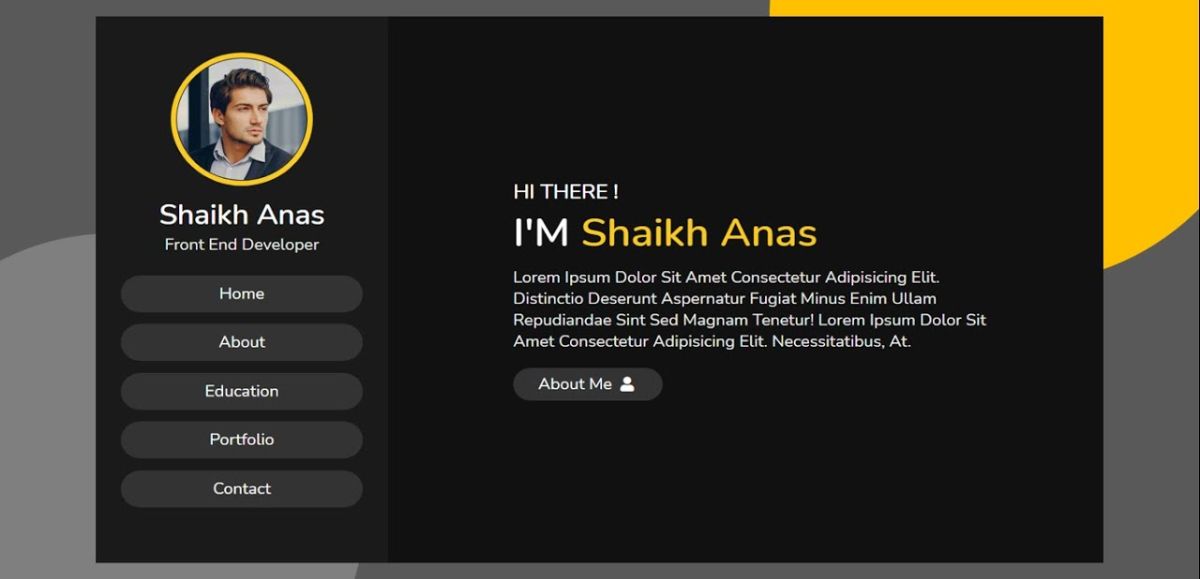 Personal Portfolio Website [ Source Code ] - Buymeacoffee