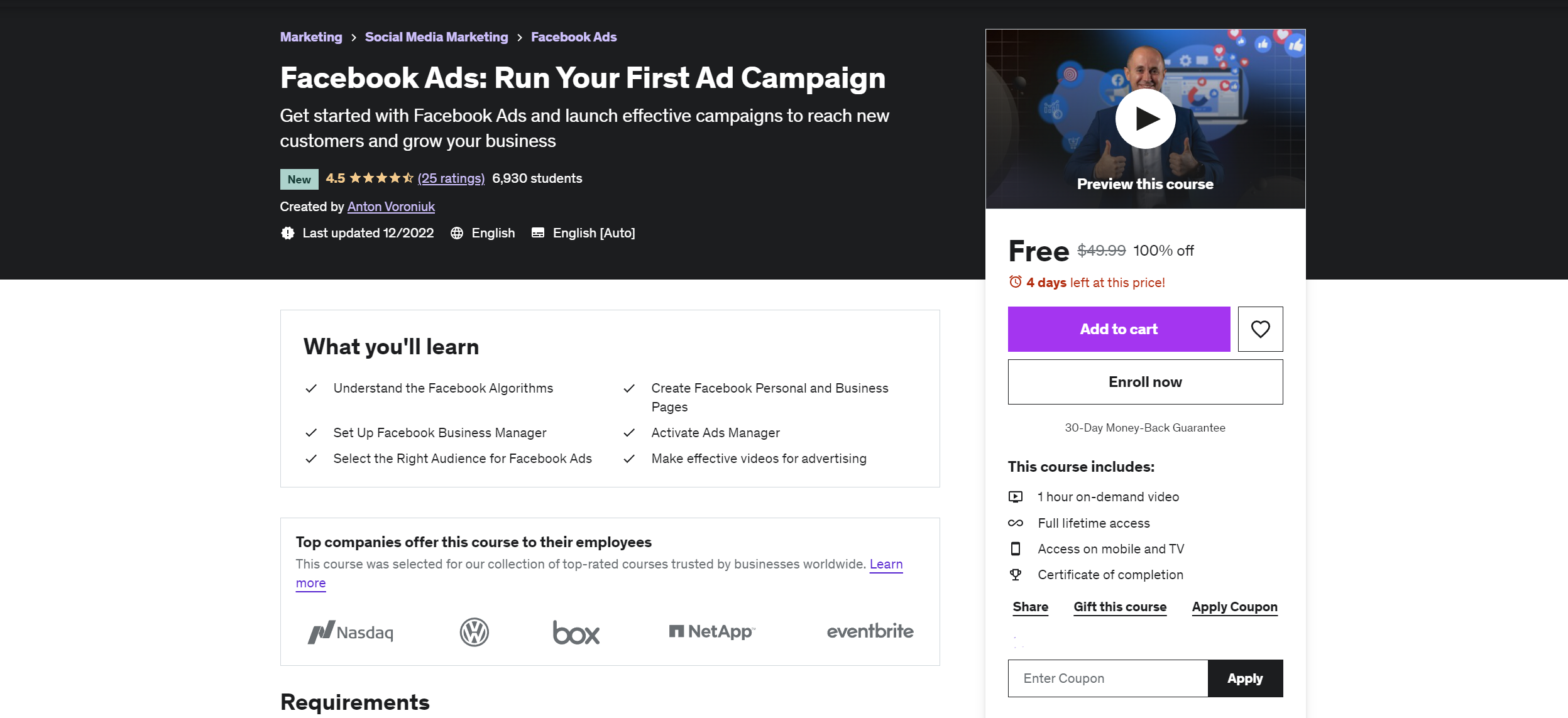 FREE Facebook Ads Course! Run Your First Ad Campaign — Molongski ...