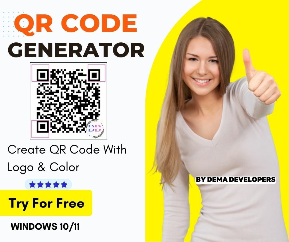 Offline QR Code Generator | Create QR Code In Windows 10 & 11 | Free Trial — Dema Developers