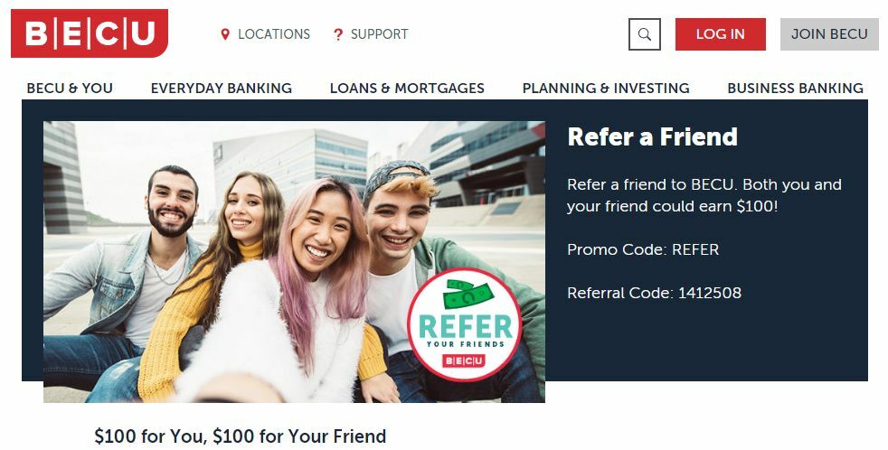 🏦BECU - $100 Signup and Referral Bonuses [U.S. - Nationwide] — JJ Mego ...