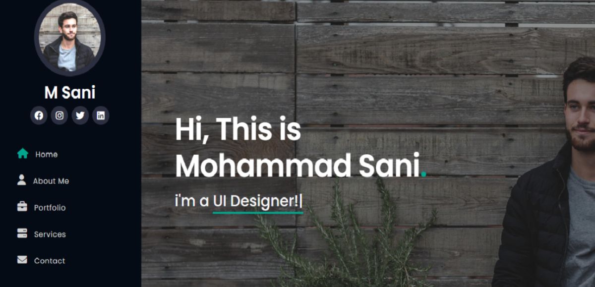 Responsive Personal Portfolio website using HTML, CSS, and JavaScript ...