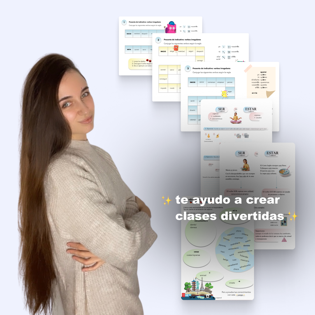 Los adjetivos de nacionalidad; Presente de indicativo: verbos ...