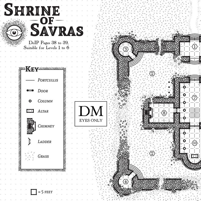 Shrine of Savras PDF (Printable Dragon of Icespire Peak Maps ...