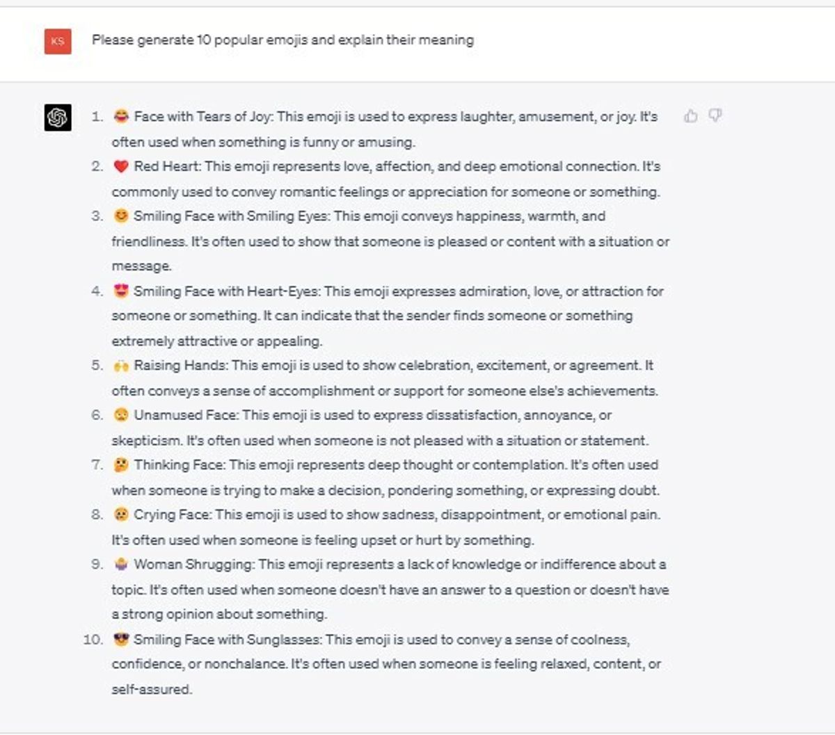 Generate emojis from ChatGPT — Kim Steffensen - Buymeacoffee