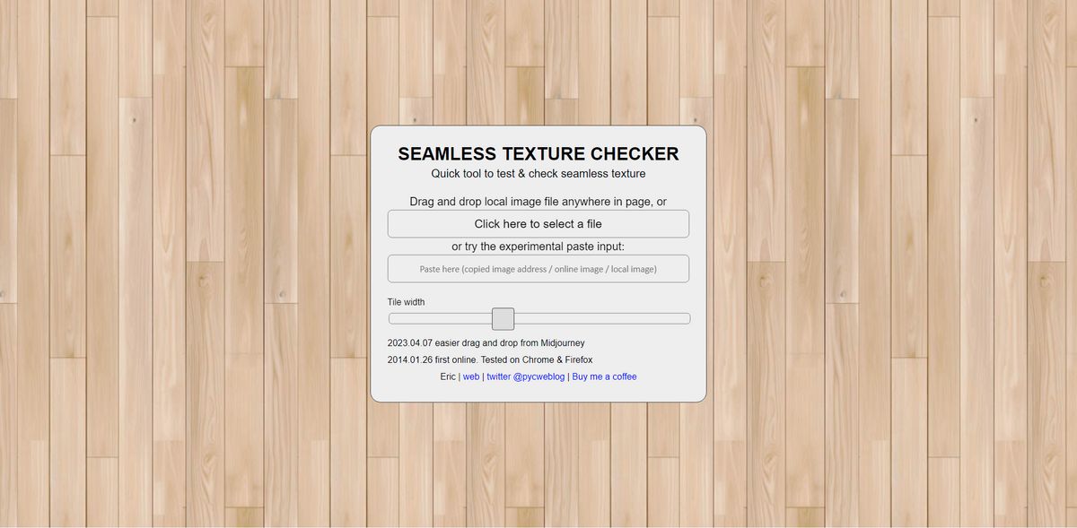 Seamless texture checker 2023 — Eric Cheung - Buymeacoffee
