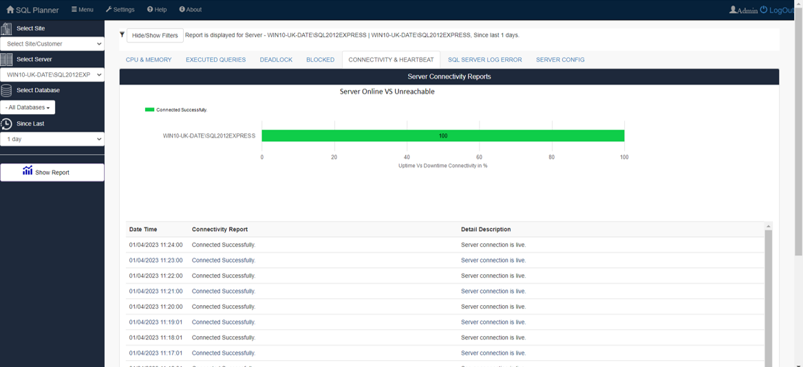 SQL Server Monitoring using SQL Planner — Chandan Sahu