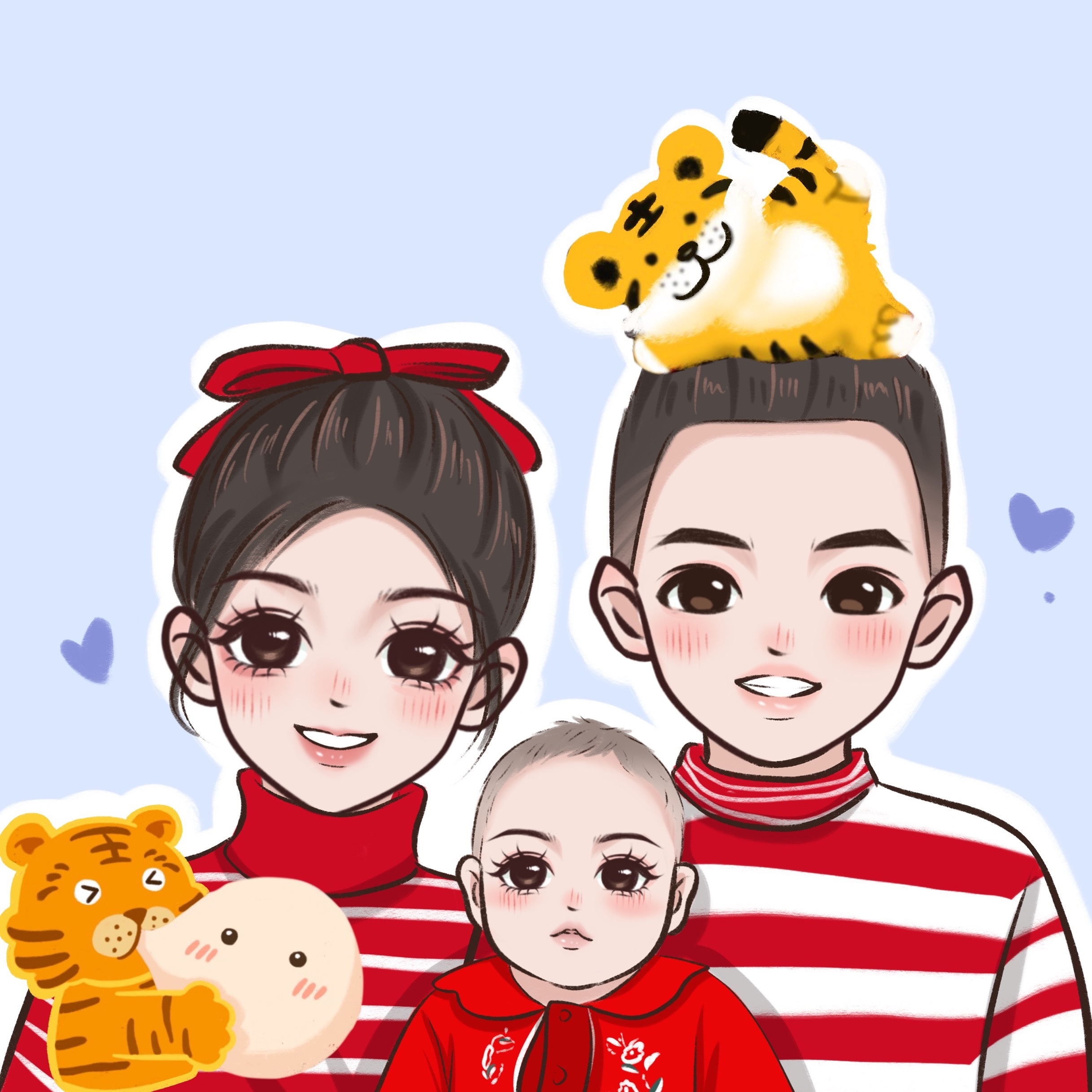 cartoon portrait — Wenjun Xu