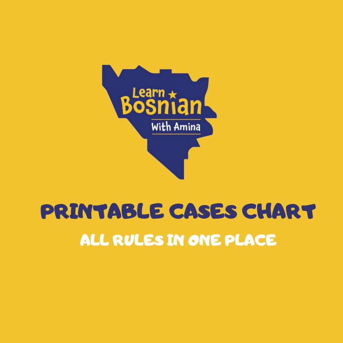 BOSNIAN LANGUAGE Cases Chart - Buymeacoffee