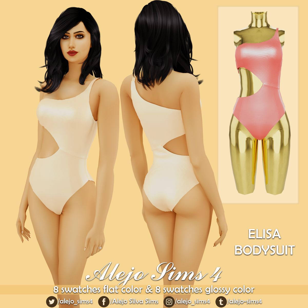 ELISA BODYSUIT — Alejo Sims 4 - Buymeacoffee