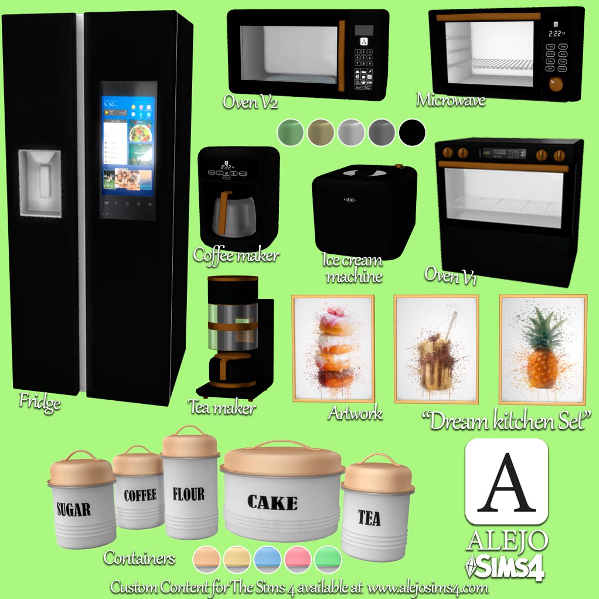 Dream kitchen set — Alejo Sims 4 - Buymeacoffee