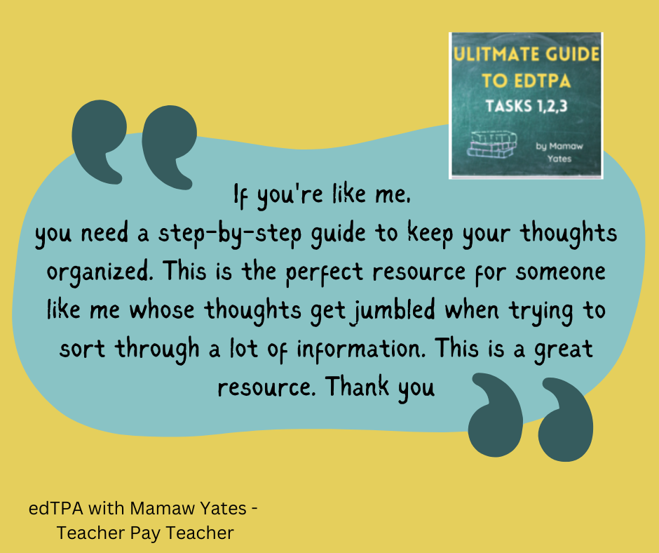Mamaw Yates Ultimate Guide to edTPA — Terryl Yates - Buymeacoffee