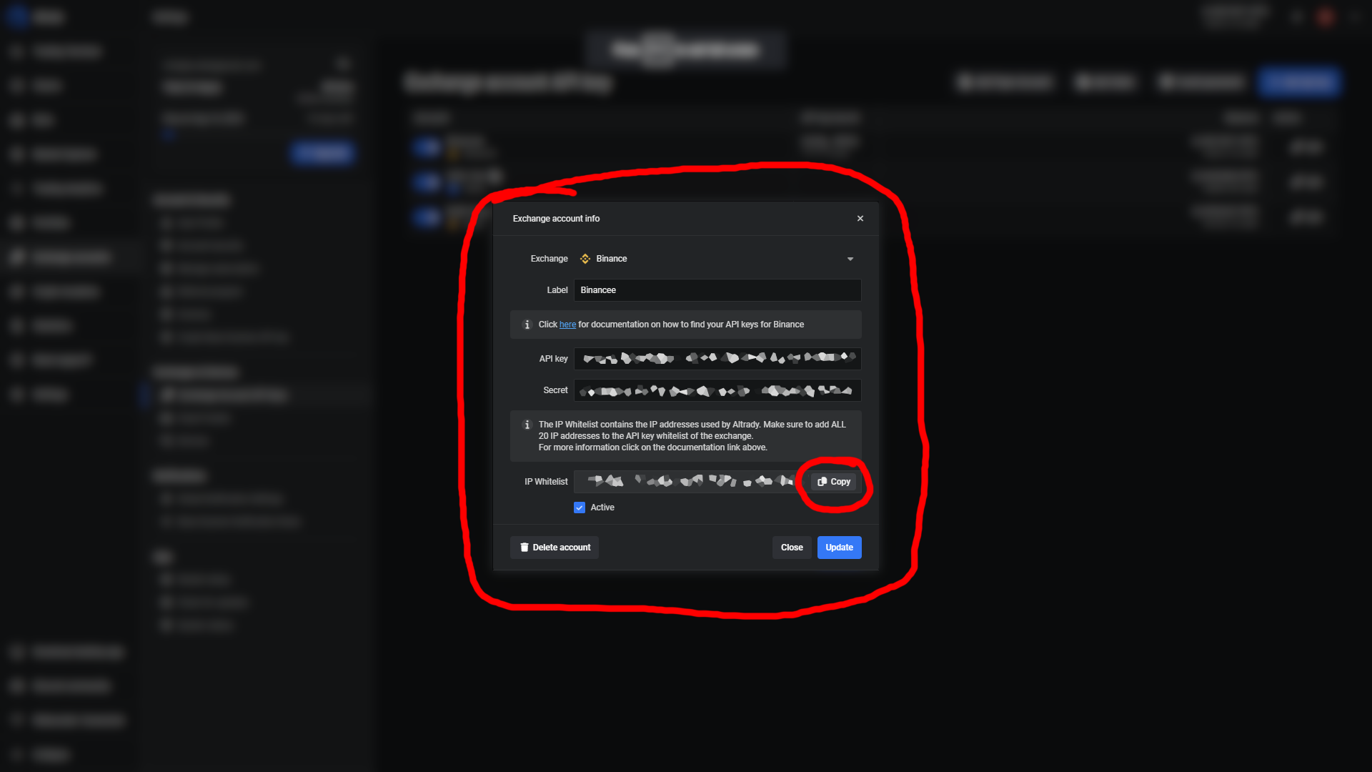 Step-By-Step Tutorial - Altrady — EmuMoon - Buymeacoffee