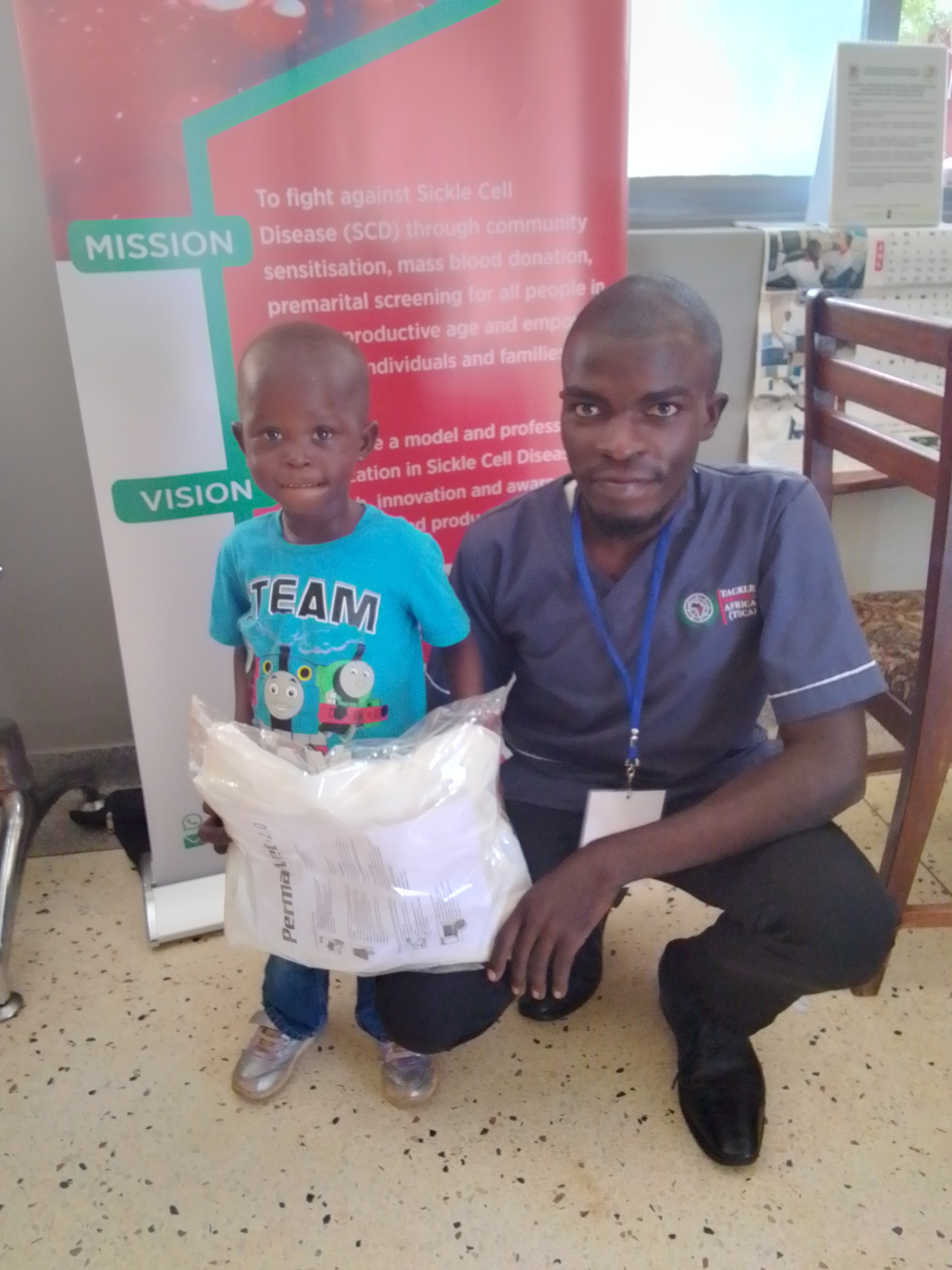 We protected more sickle cell patients from malaria. I'm back to thank ...