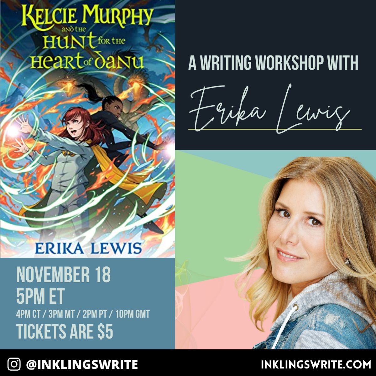 Get Your Ticket for the Erika Lewis Workshop — The Inklings - Buymeacoffee
