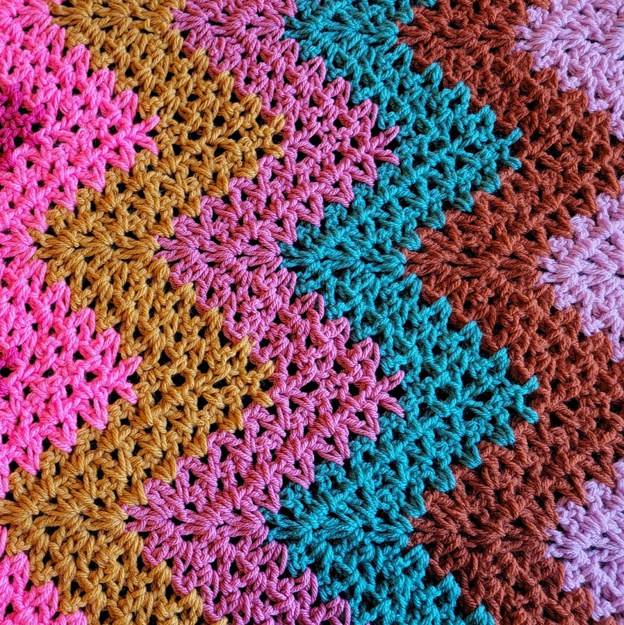 Free Crochet Pattern: Peaks & Valleys Crochet Blanket ...