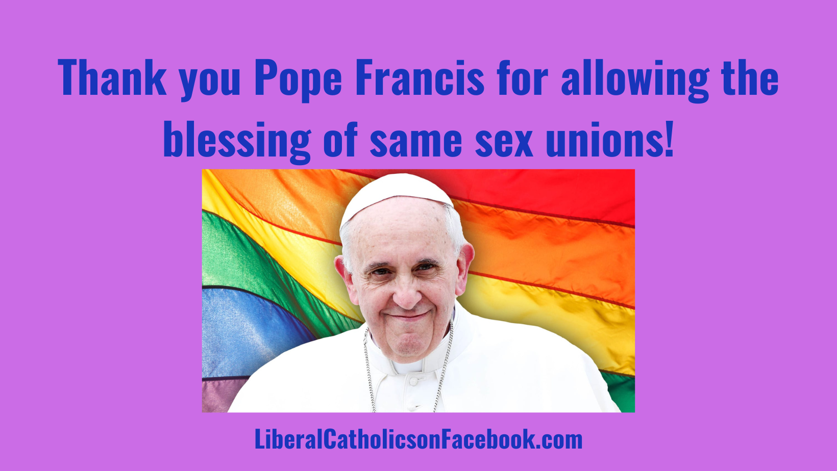Thank you Pope Francis! — Liberal Catholics - Buymeacoffee