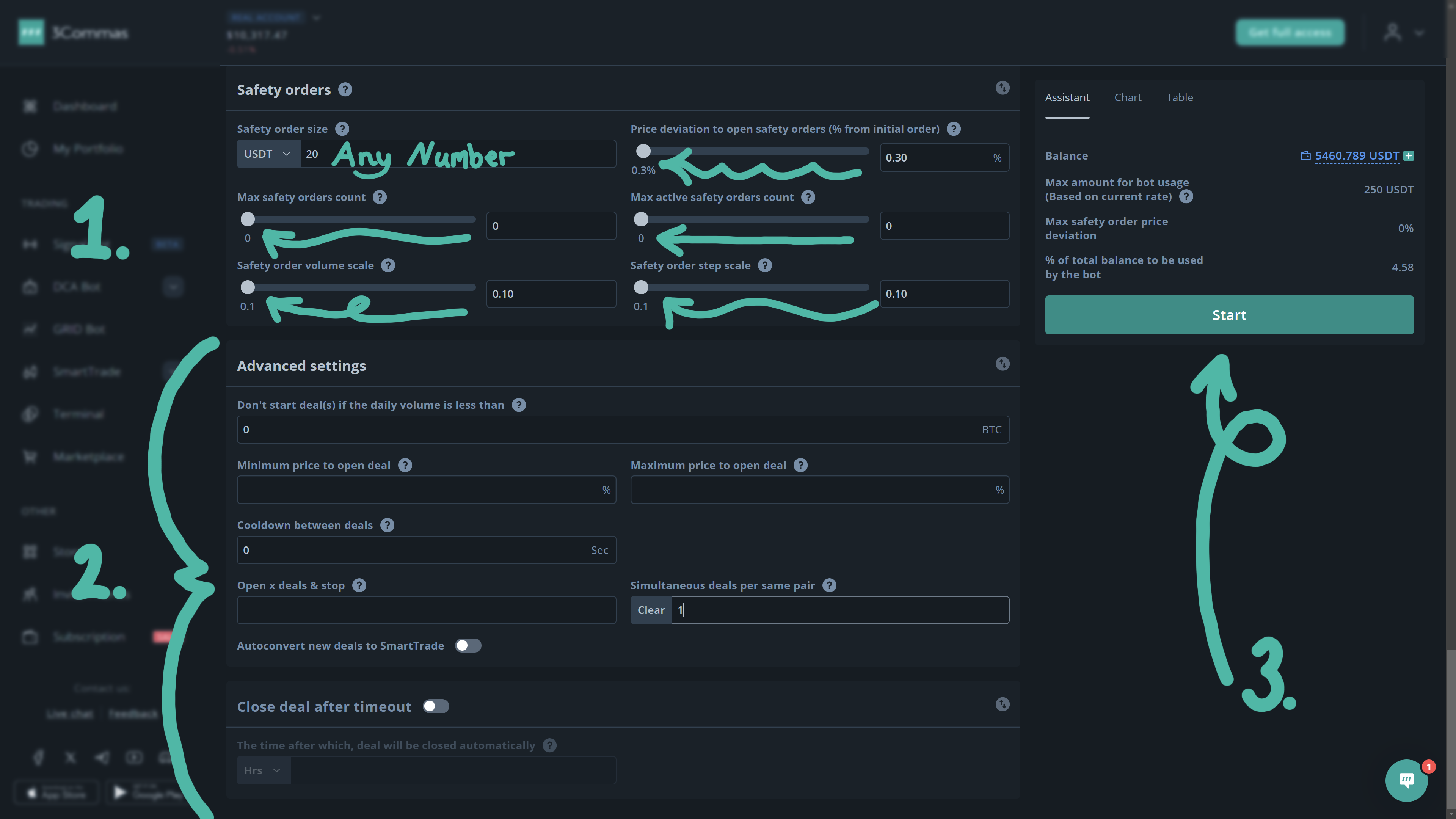 Step-By-Step Tutorial - 3Commas — EmuMoon - Buymeacoffee