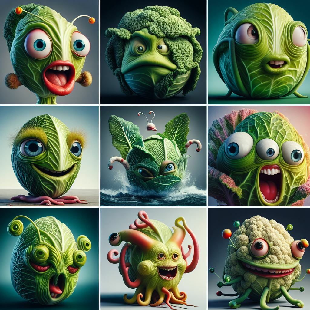 FREE New catagory Cabbage Crazy Pictures Drawings 3D images,Wheelchair ...