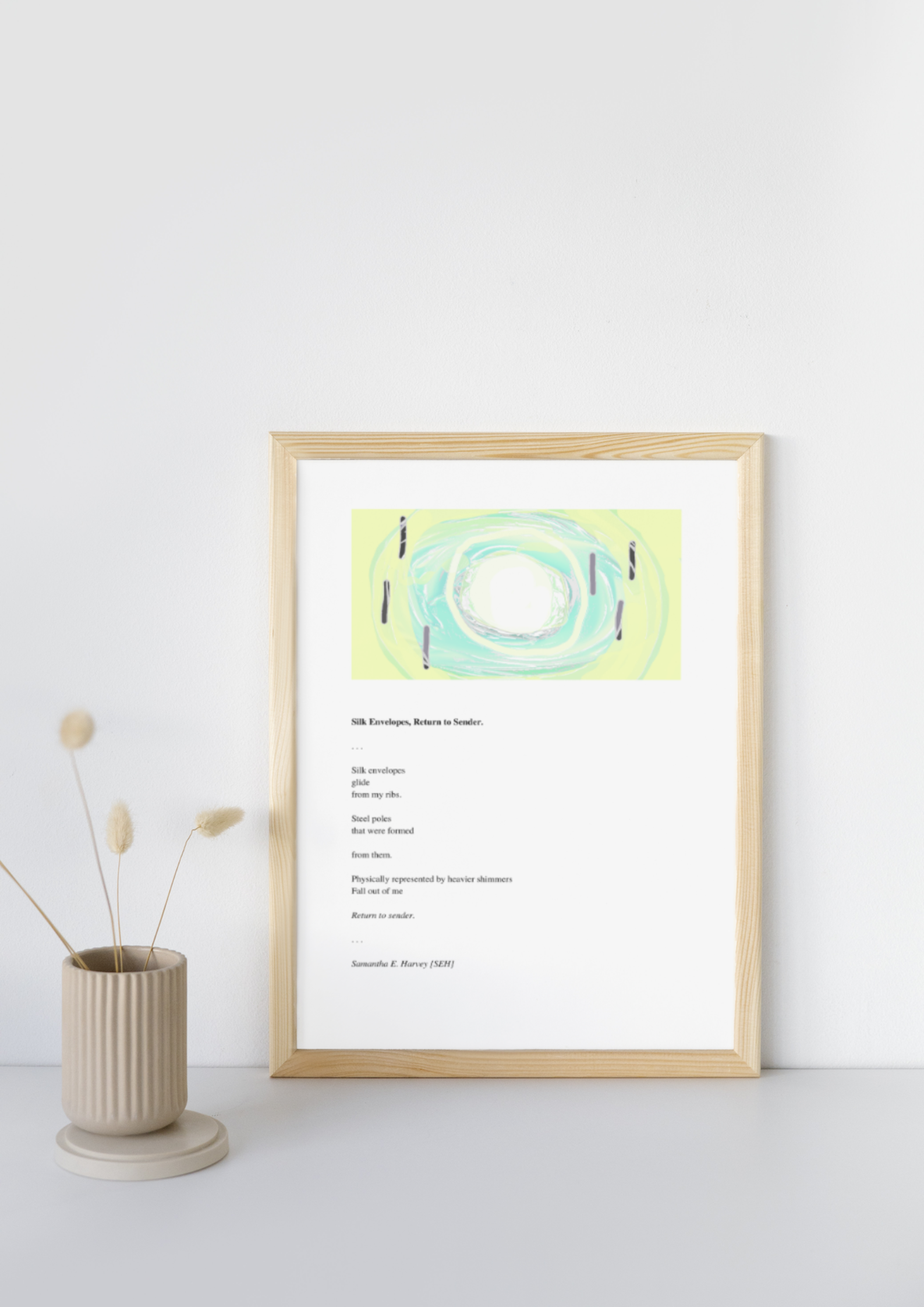 Shop | Silk Envelopes, Return to Sender. | A3 A4 Poster, Postcard | Poem & Art — Samantha E ...