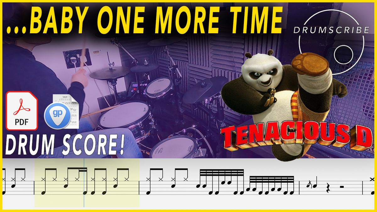...Baby One More Time - Tenacious D | Video, PDF & GP now available! — Drumscribe - Buymeacoffee