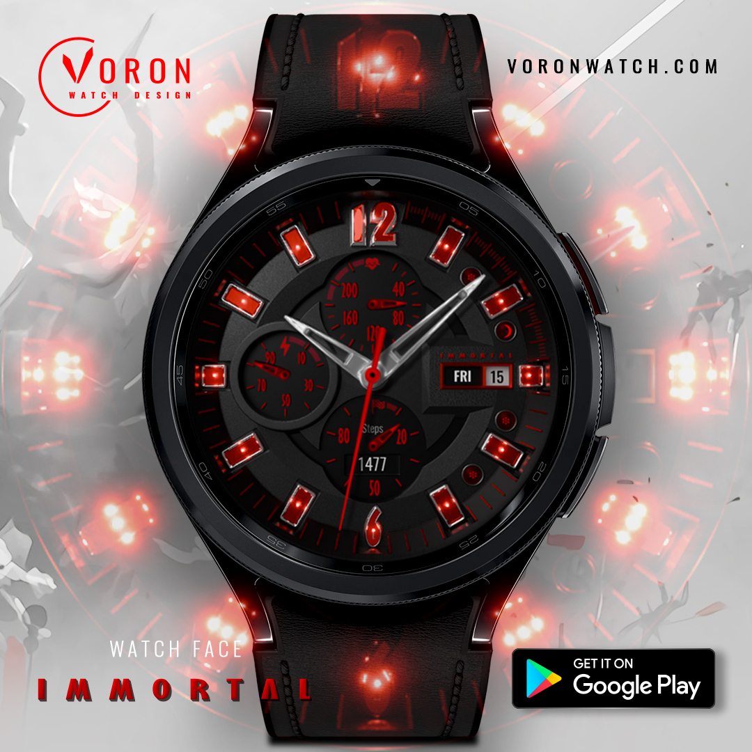 ⌚️ “IMMORTAL” REALISTIC ANALOG WATCH FACE — Voron Watch Design ...