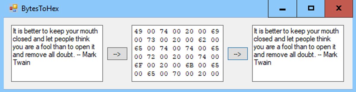 Hex metamorphoses with a byte string or functions for converting ... Hex metamorphoses with a byte string or functions for converting ...
