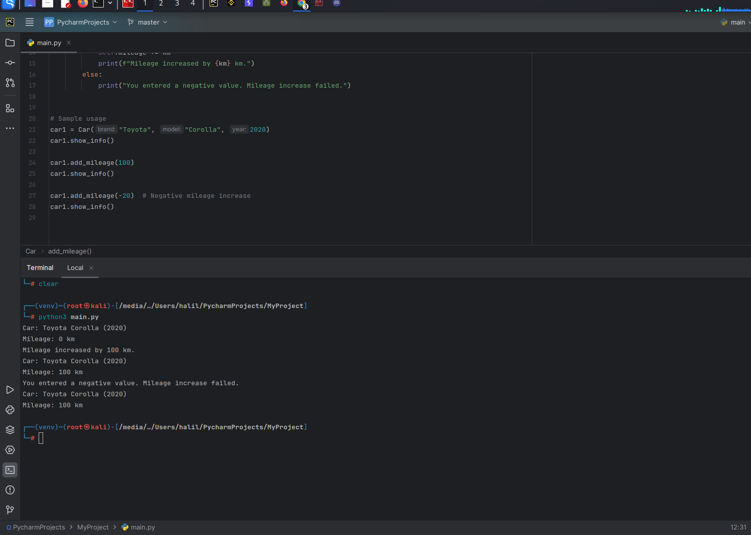 Creating a Simple Car Class With Python — halildeniz - Buymeacoffee
