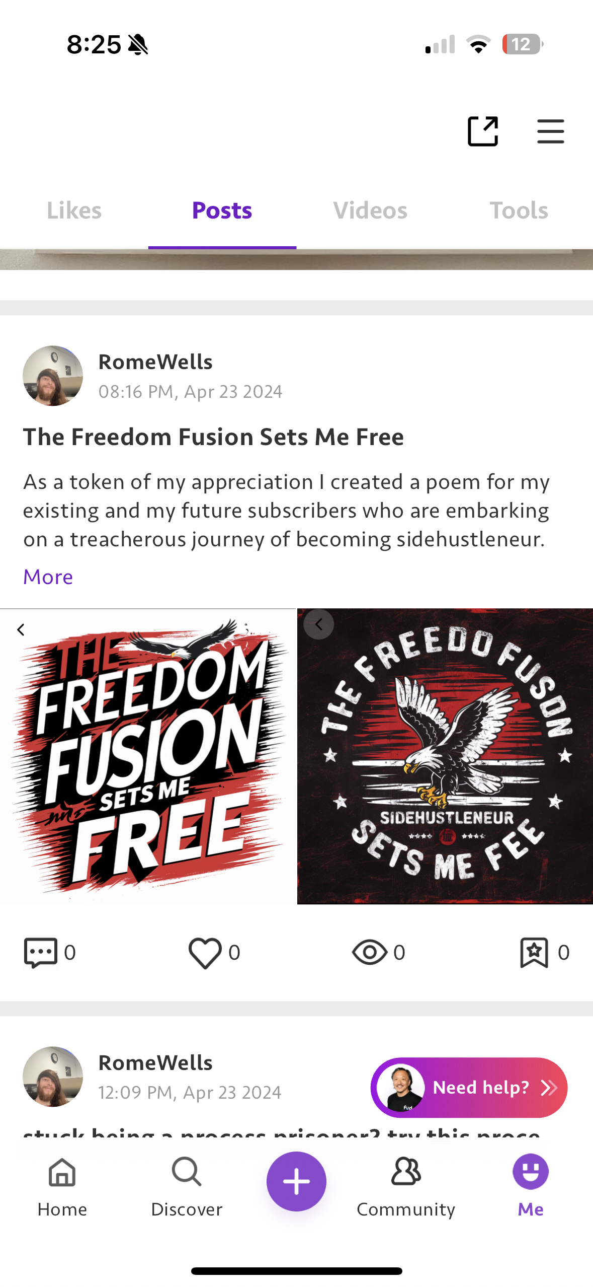 The Freedom Fusion Sets me Free - inspirational poem for side hustlers ...