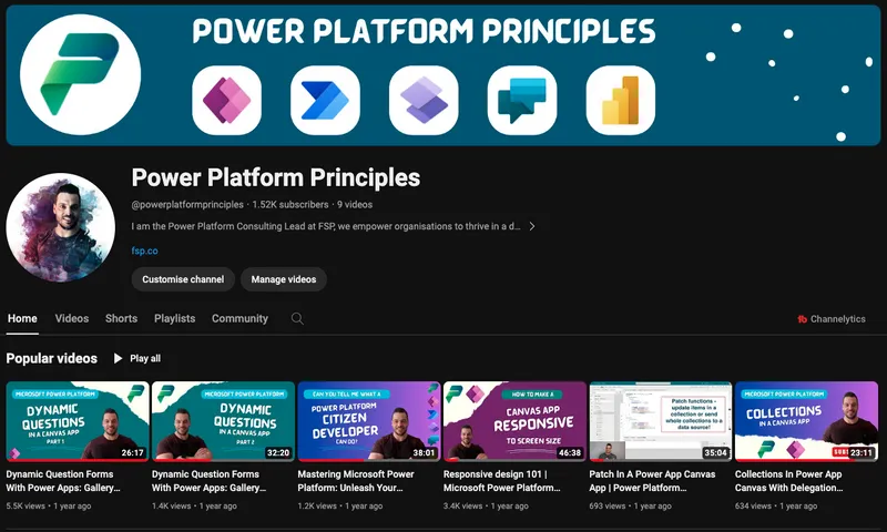 Daniel Halls is Microsoft Power Platform YouTube videos - Buymeacoffee
