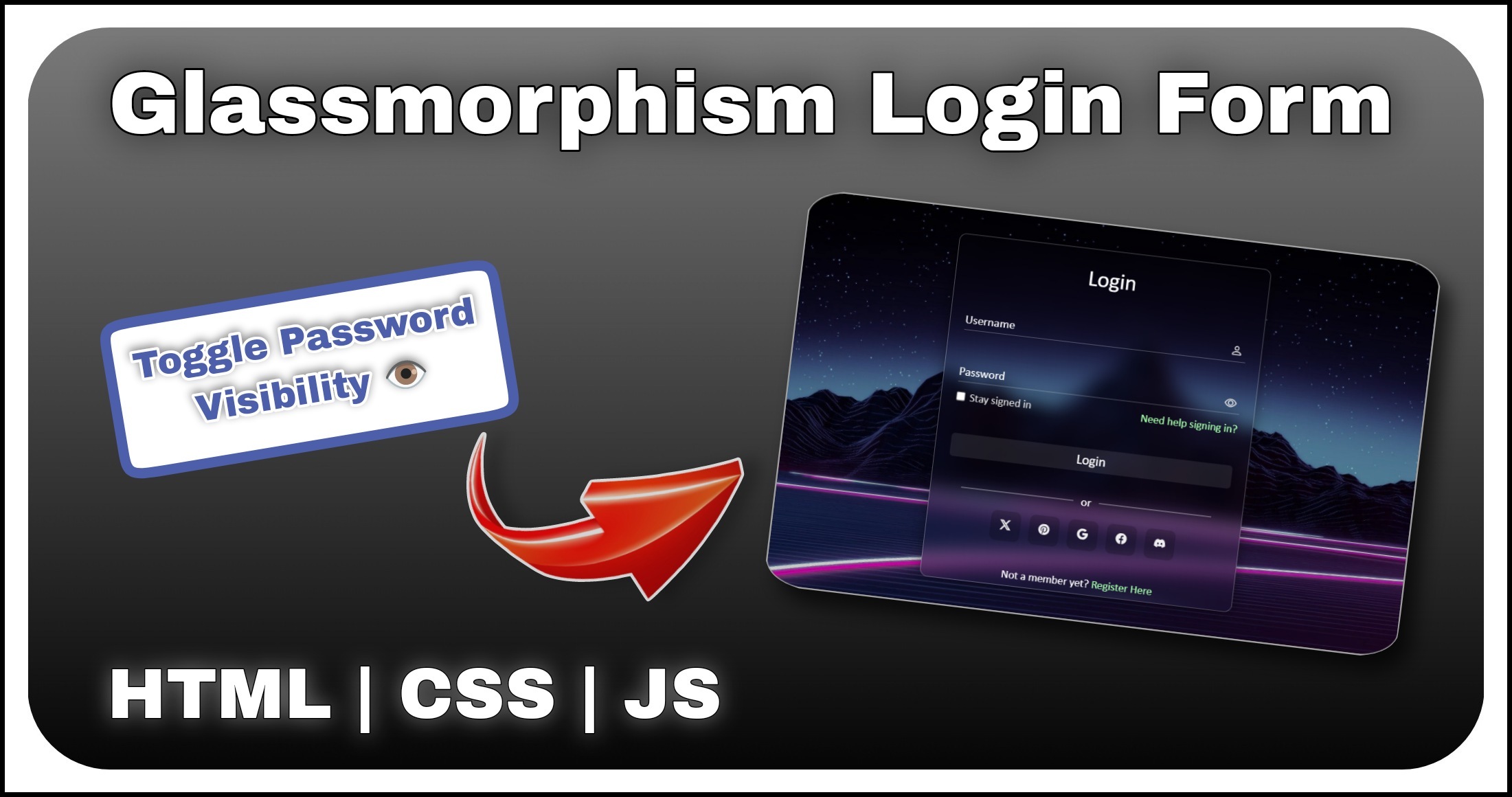 Glassmorphism Login Form using HTML CSS JS — Smart UI Studio - Buymeacoffee