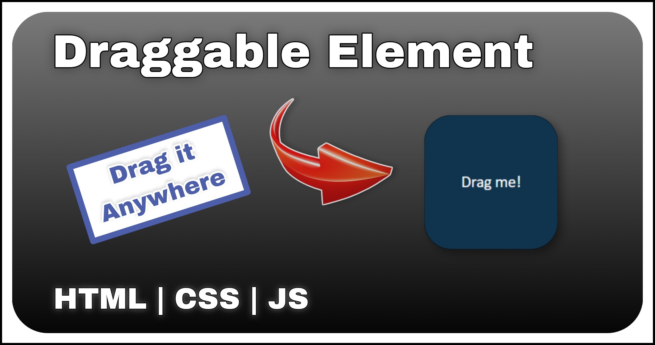 Draggable Element using HTML | CSS | JS — Smart UI Studio - Buymeacoffee