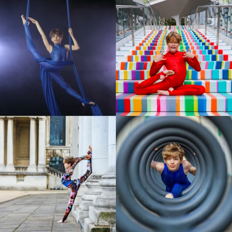 Bendy Lucky Luke is a young contortionist and aerialist, who also loves ...