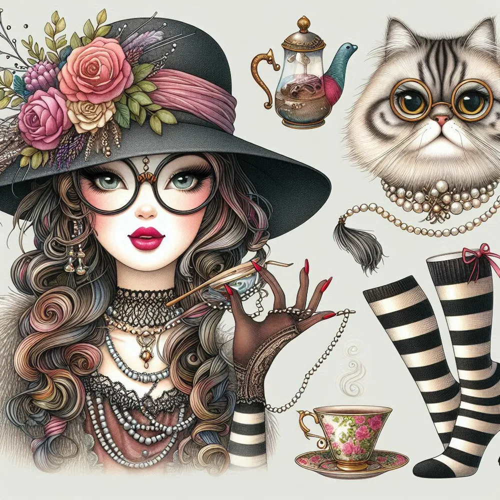 Whimsical Lady — AI-Creations - Buymeacoffee