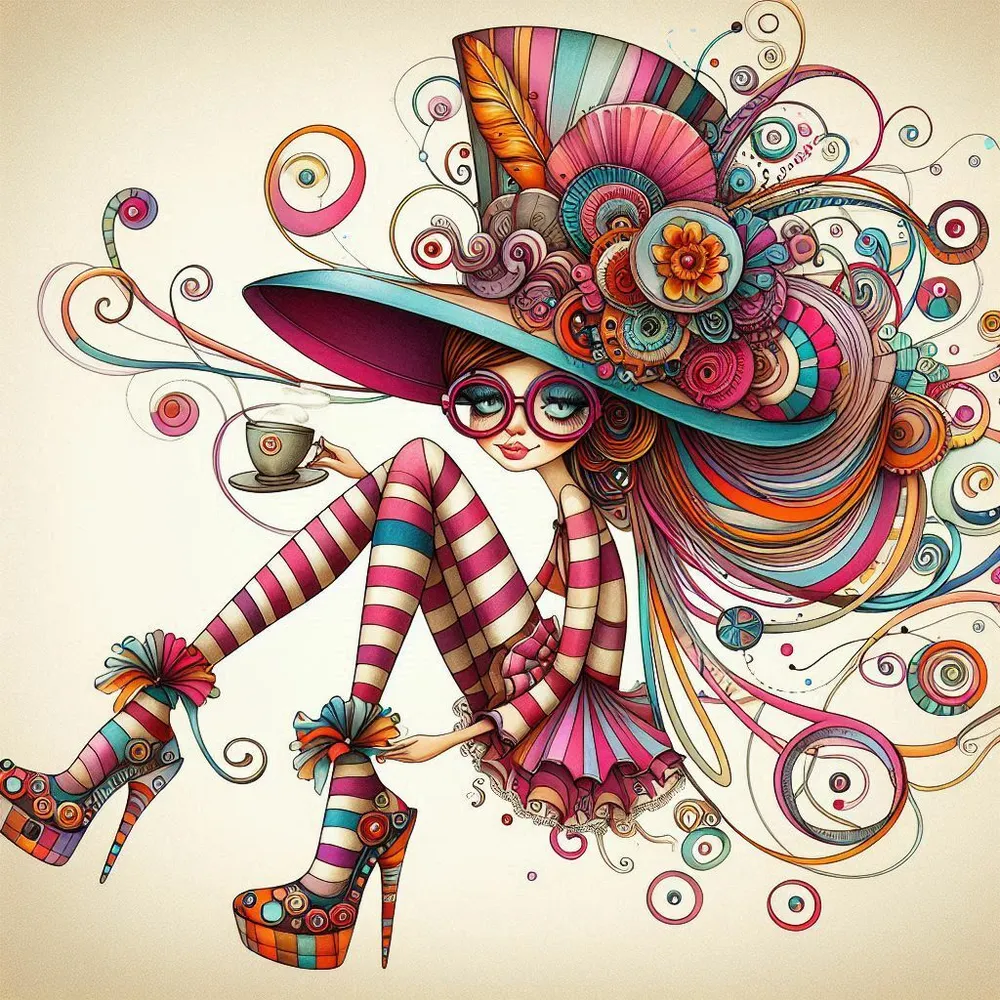 Whimsical Lady — AI-Creations - Buymeacoffee