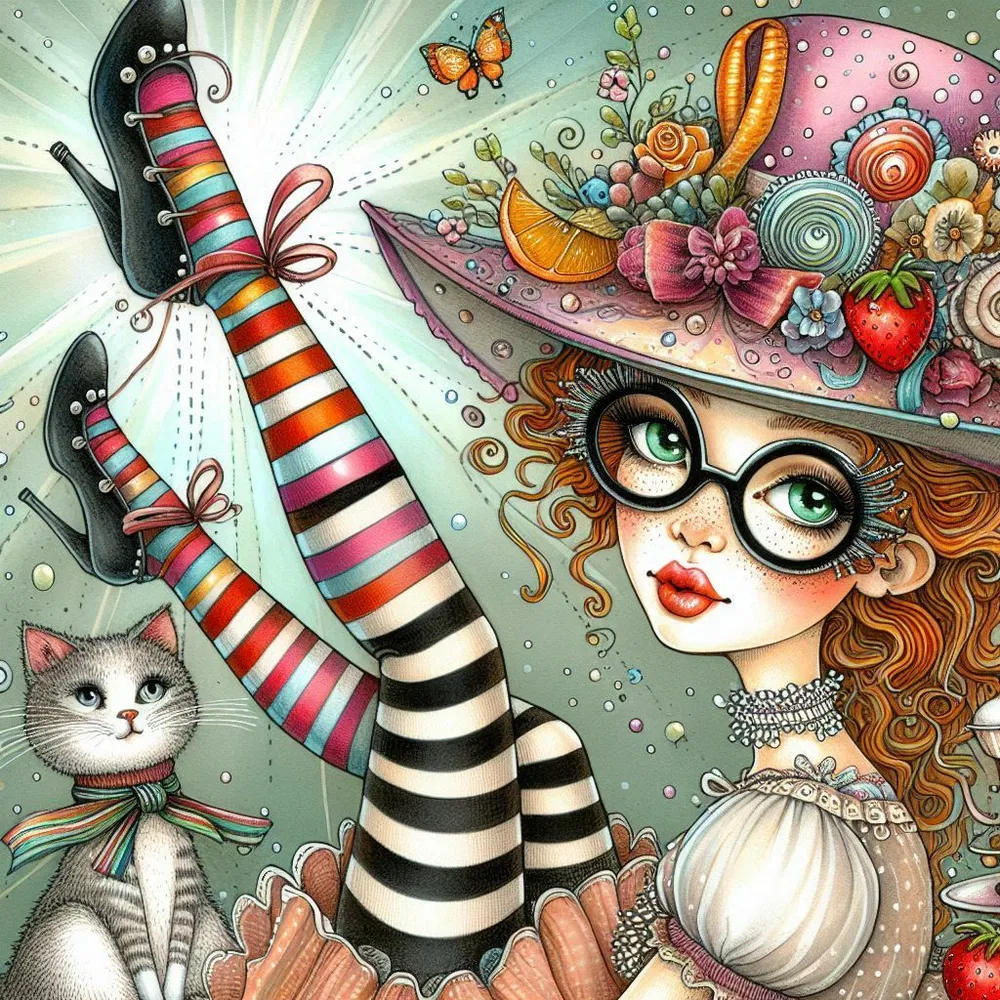 Whimsical Lady — AI-Creations - Buymeacoffee