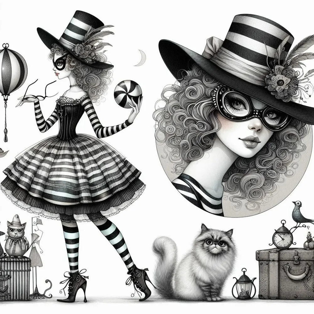 Whimsical Lady — AI-Creations - Buymeacoffee