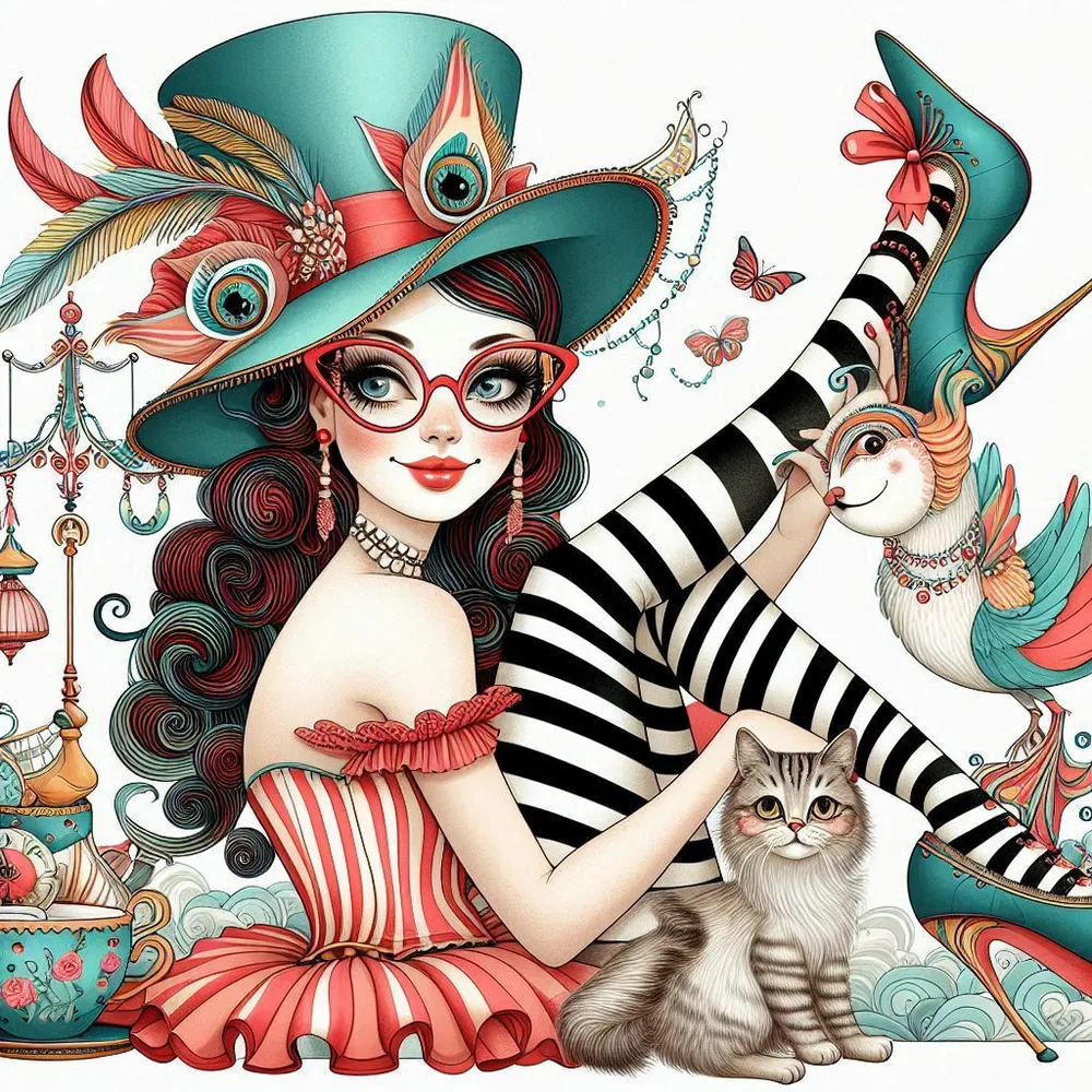Whimsical Lady — AI-Creations - Buymeacoffee