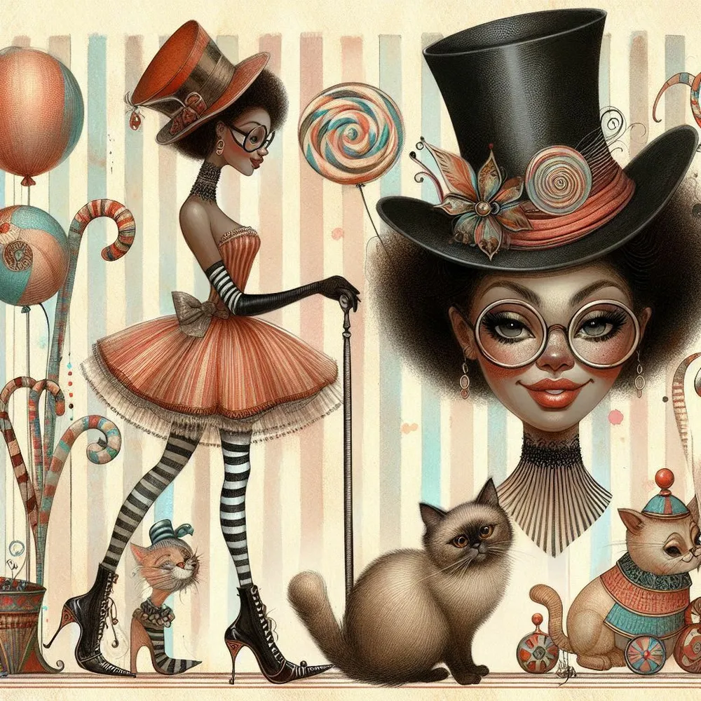 Whimsical Lady — AI-Creations - Buymeacoffee