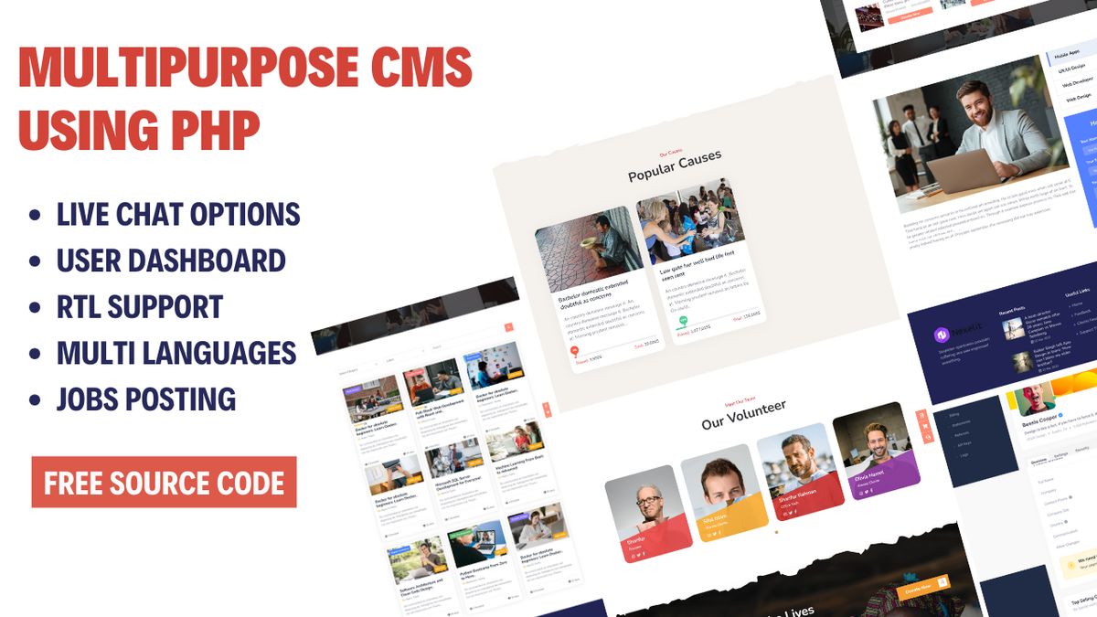 Multipurpose Cms Using Php — Codewithzubi Buymeacoffee