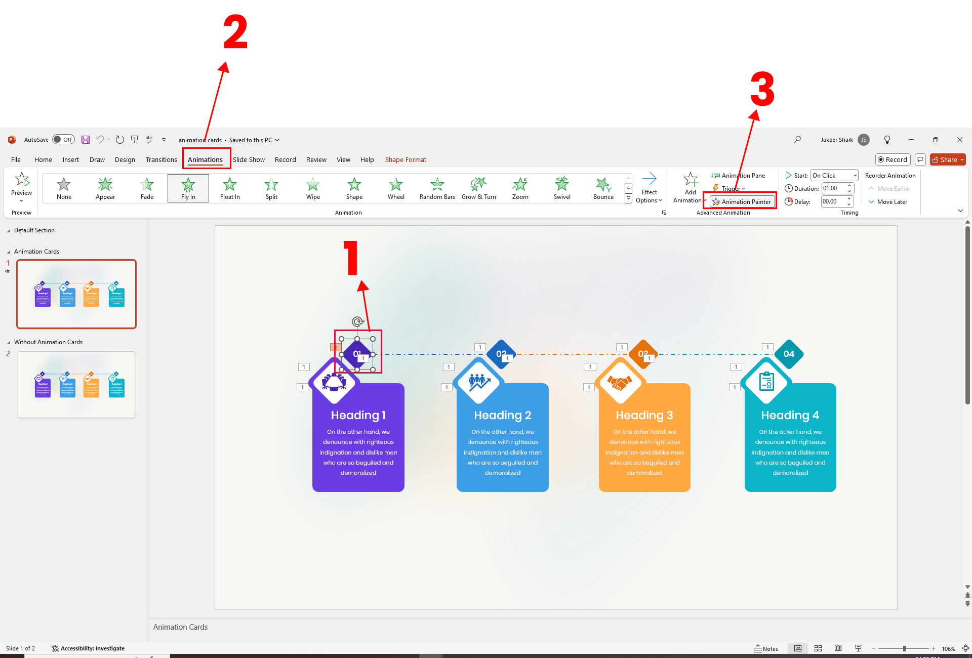 Step-by-Step Guide to Applying Existing Animations in PowerPoint — Designpikslides - Buymeacoffee