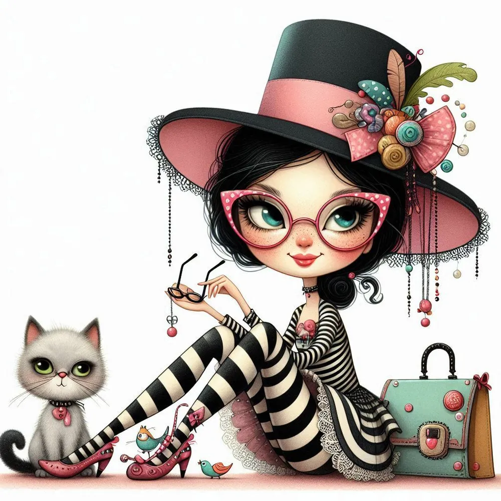 Whimsical Lady — AI-Creations - Buymeacoffee
