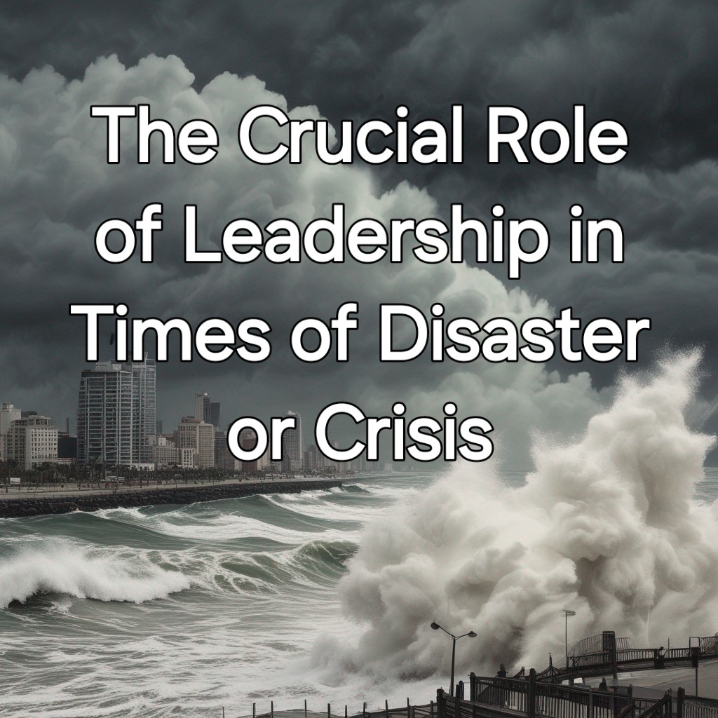 The Crucial Role of Leadership in Times of Disaster or Crisis — Michael ...