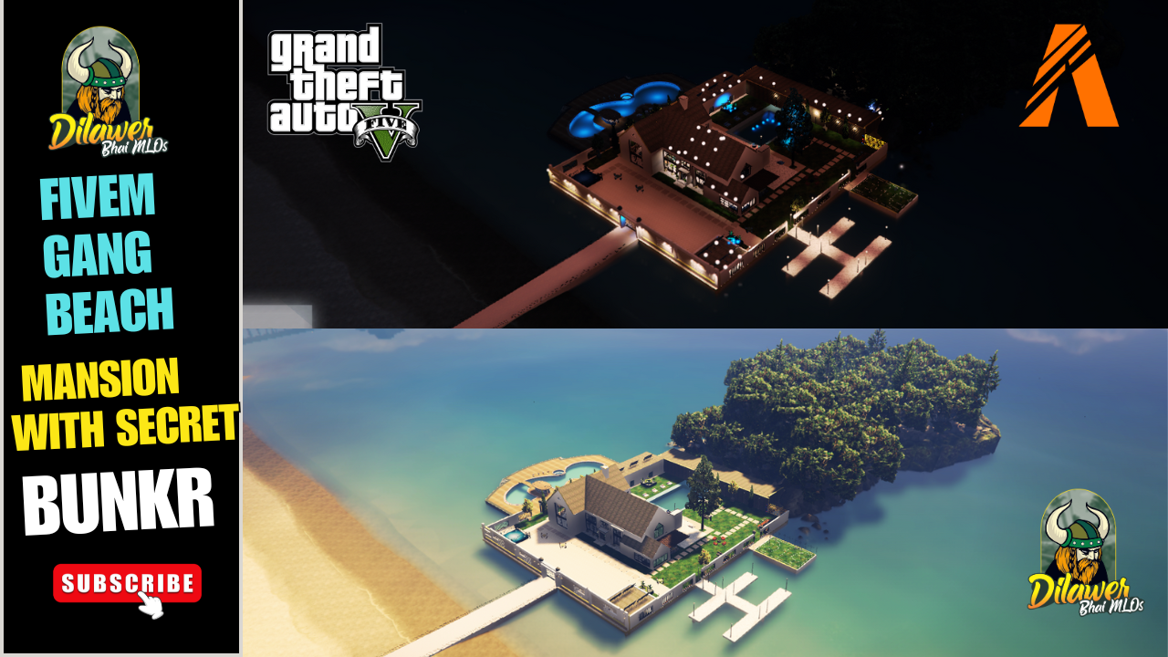 Fivem Beach mansion with secret gang bunker mlo — Dilawer Bhai ...