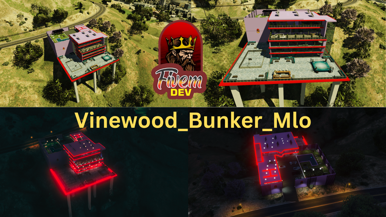 FivemVinewood_Bunker_ Mlo - Gang Mlo - Fivem Gang House - Fivem ...