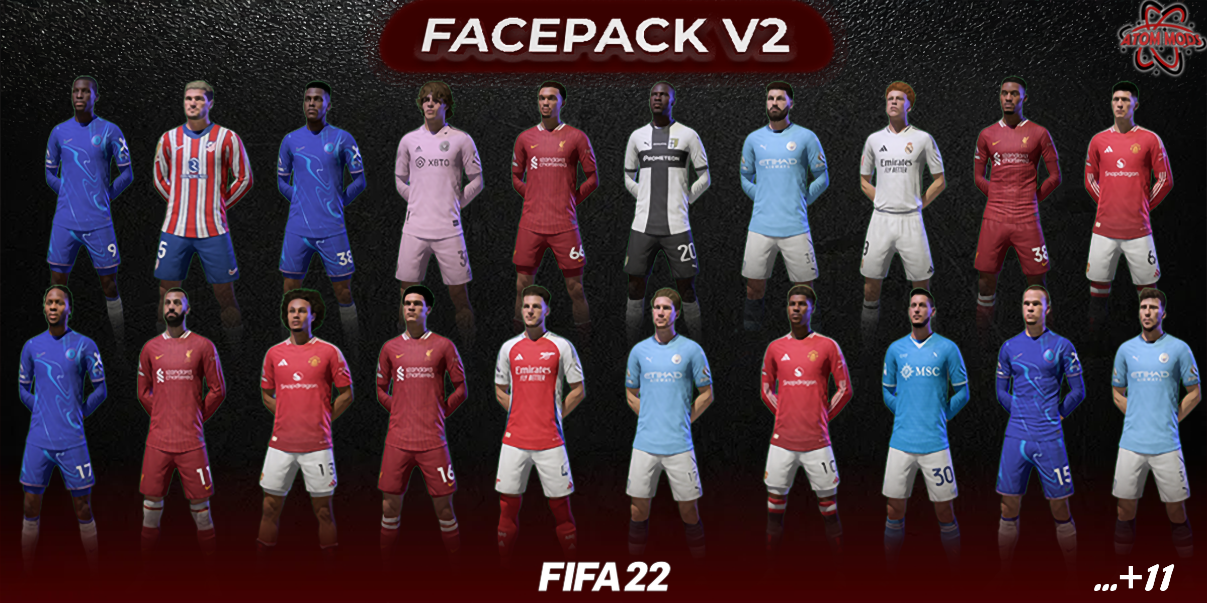 (FIXED) 𝔸𝕥𝕠𝕞's FacePack V2 Mod for FIFA 22 + Bonus — Atom Mods ...