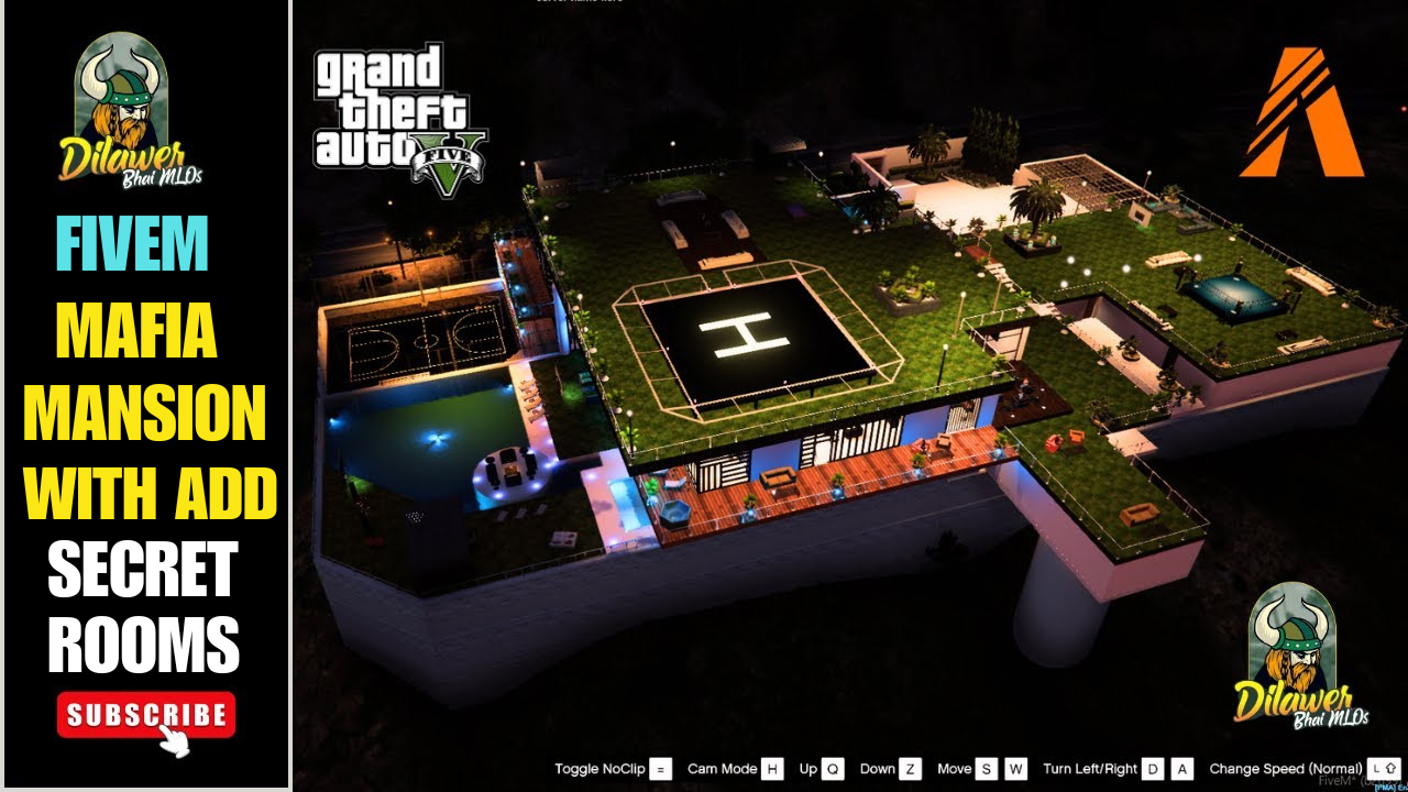 fivem exploring mafia mansion Gta 5 mafia mlo mlo Fivem gang villa ...